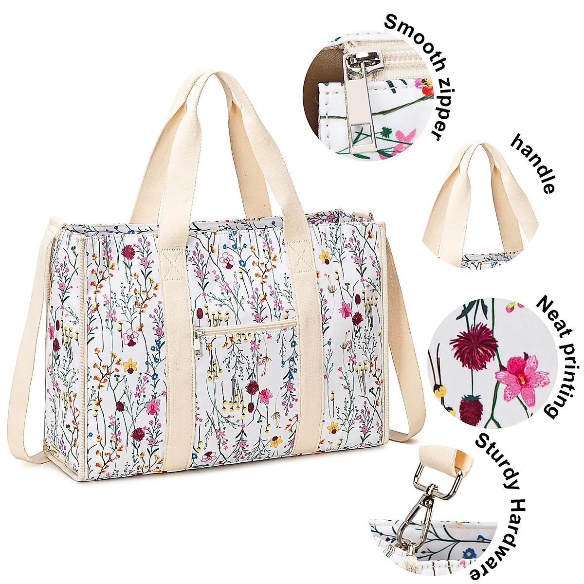 LOIDOU 3Pcs Laptop Tote Bag for Women 15.6 inch Work Tote Bag Computer Bag Large Capacity Teacher Handbag Shoulder Bag