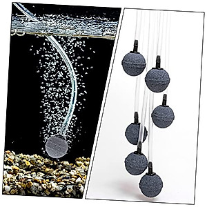 NUSITOU 5pcs Bubble Stone Small Bubbles Hydroponic Systems Hydroponic Air Stone Aquarium Oxygen Aeration Air Fittings Air Bubbling Release Air Stone Oxygen Stone Fish Tank Supplies