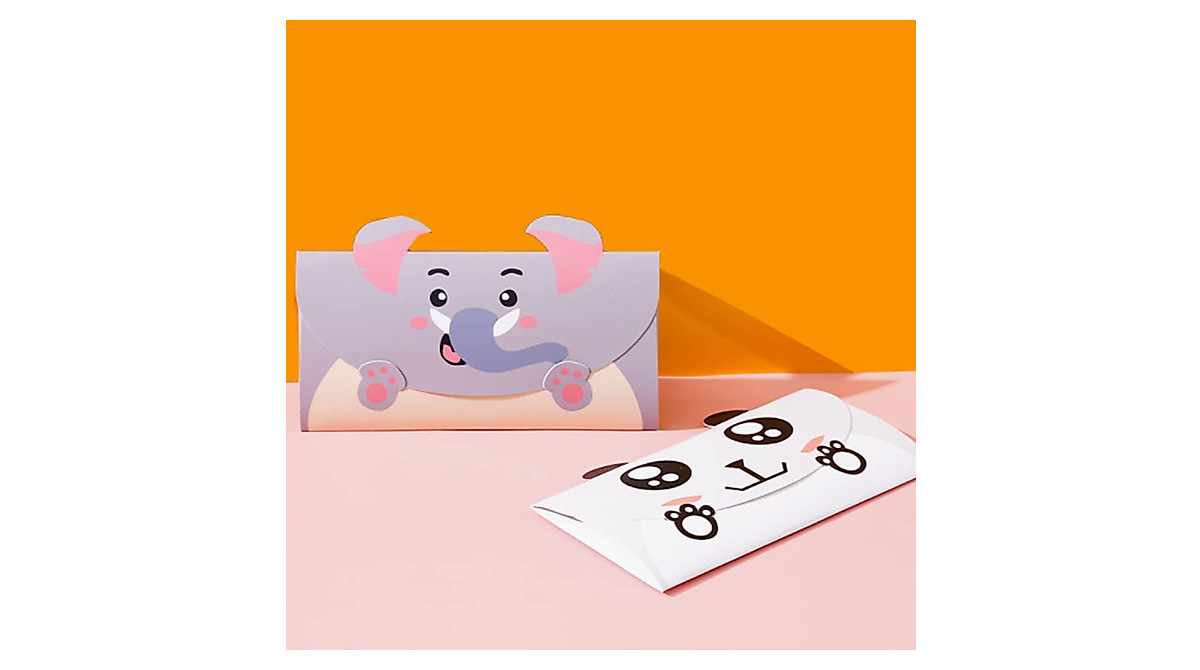 Cartoon Animal Greeting Card Set - 10 Fun Designs