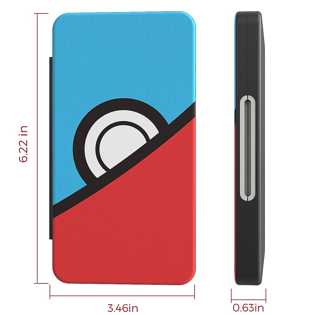 HEIYING Switch Game Card Case for Nintendo Switch & OLED & Lite,Custom Pattern Memory Storage Holder with 24 Game Card Slots and 24 Micro SD Cards Slots