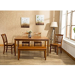 Boraam Shaker Bench, Walnut