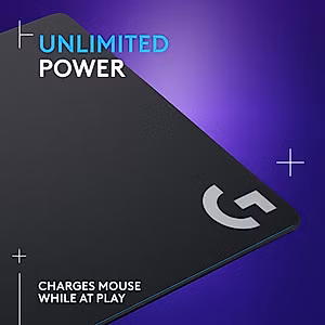 Logitech G POWERPLAY Wireless Charging System for G502 LIGHTSPEED, G502 X PLUS, PRO X Superlight Gaming Mice & more, Wireless Charging Mouse Pad for PC/Mac, in Cloth + Hard Mousepads