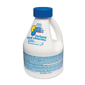 In The Swim Instant Liquid Chlorine for Swimming Pool – Removes Harmful Contaminants – 73% Calcium Hypochlorite – (4) 1 Pound Containers