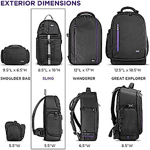 Altura Photo Camera Sling Bag DSLR Camera Bag - Camera Backpack for Canon, Nikon, Sony & GoPro Bag - Crossbody Camera Bag for Photographers - Camera Accessories Camera Bag