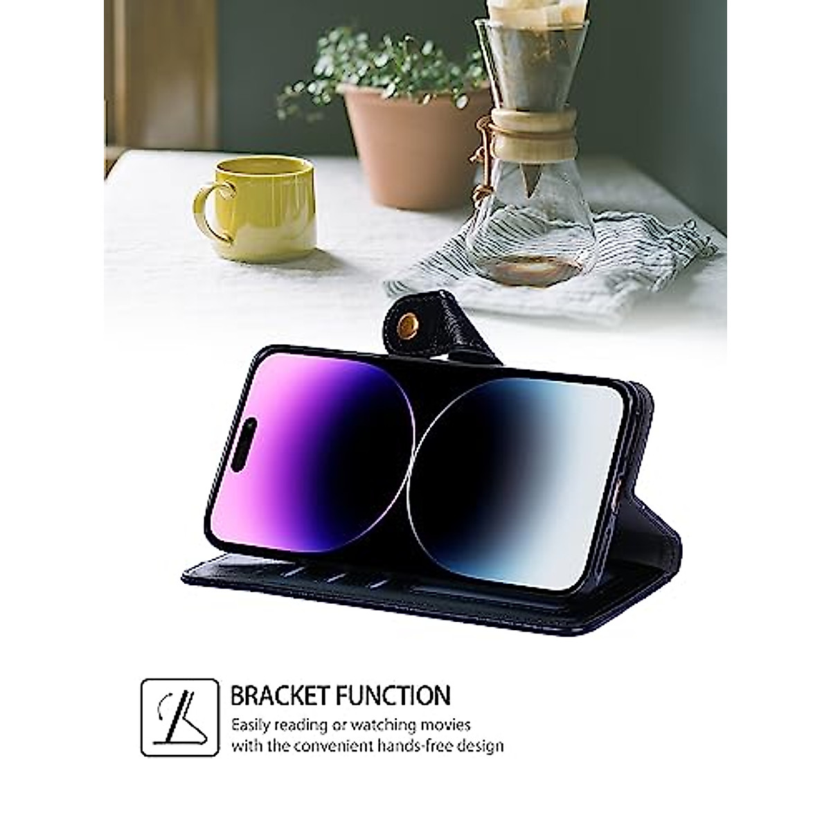 Arseaiy Case for Oppo Reno 6 Pro 5G（MediaTek） Flip Phone Case PU Leather Zipper Pocket Wallet Case Cover with Card Holder Kickstand Shell Black