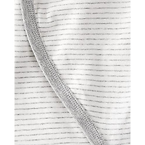 little planet by carter's unisex-baby Organic Cotton Wrap Sleep & Play, Grey Heather Stripes, 3 Months