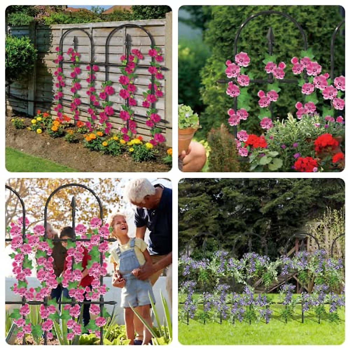 Garden Trellis, Rustproof Plant Trellis for Climbing Plants Outdoor, Wall Obelisk Trellis Plant Support for Indoor Plants, Flower, Lvy, Roses, Vegetable, Vines, Pot, Cucumbers, Clematis, Wall