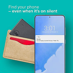 Tile Slim (2020) 1-pack - Slim & Sleek Bluetooth Tracker, Item Locator and Finder for Wallets, Passports and Electronic Devices and More; Waterproof with Built-in 3 year battery