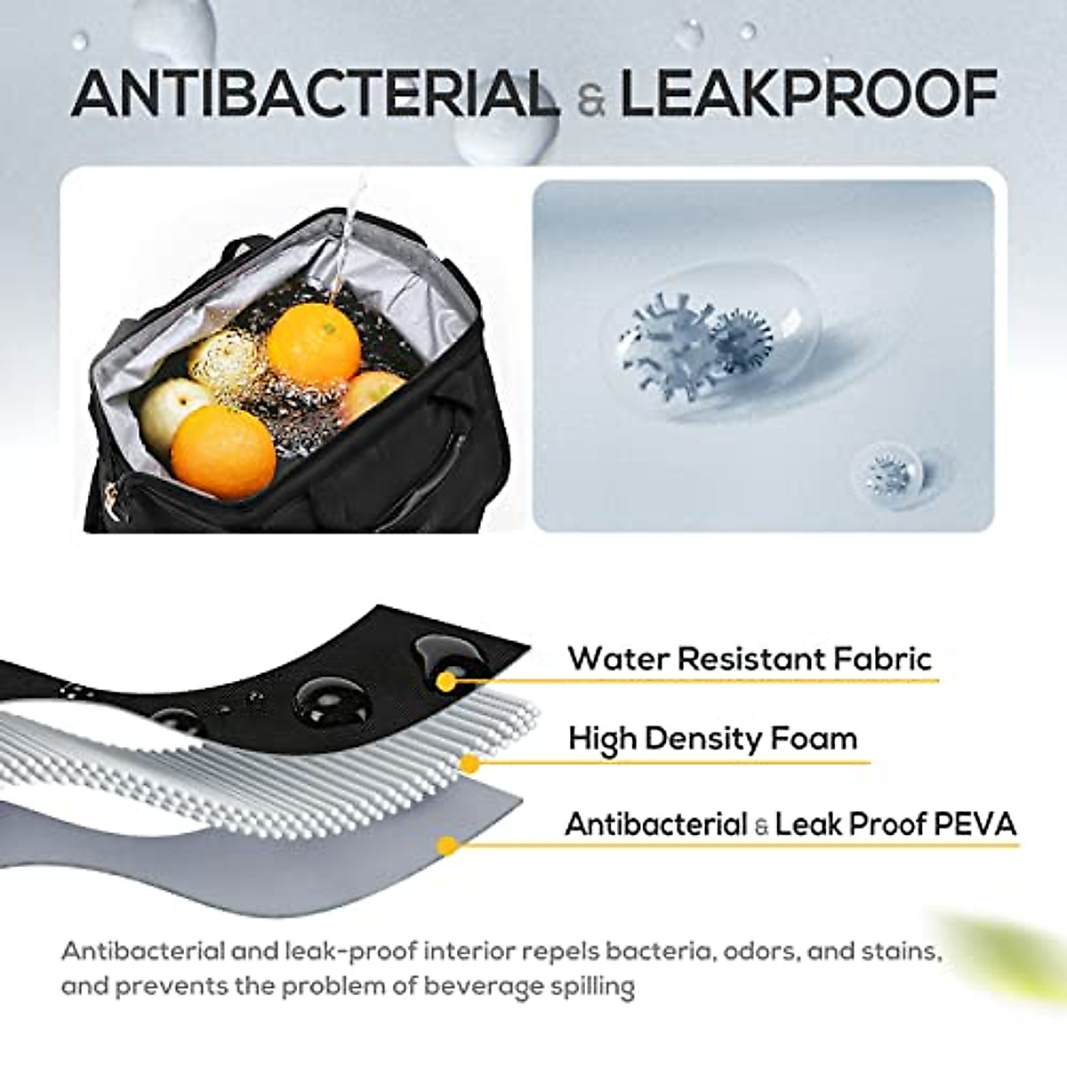 TOURIT Cooler Backpack 26 Cans Lightweight Insulated Backpack Cooler Leak-Proof for Women Men Picnics, Camping, Hiking, Beach, Trip