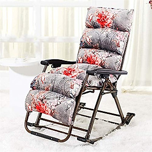 XZGDEN Lightweight Sun Lounger Camping Chairs Leisure Chair Garden Patio Foldable Textilene Fabric Rocking Lounger Chair Sunbed Supported Weight Max 440lb