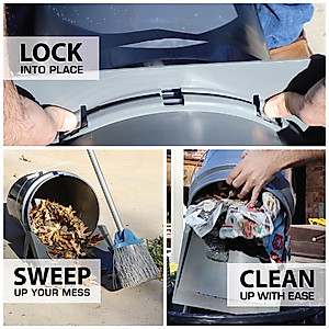 Danco 11033X Attachable Dust Pan Clip-On Scoop for 5-Gallon Buckets, Ultimate Cleaning Tool for Home and Pro Projects