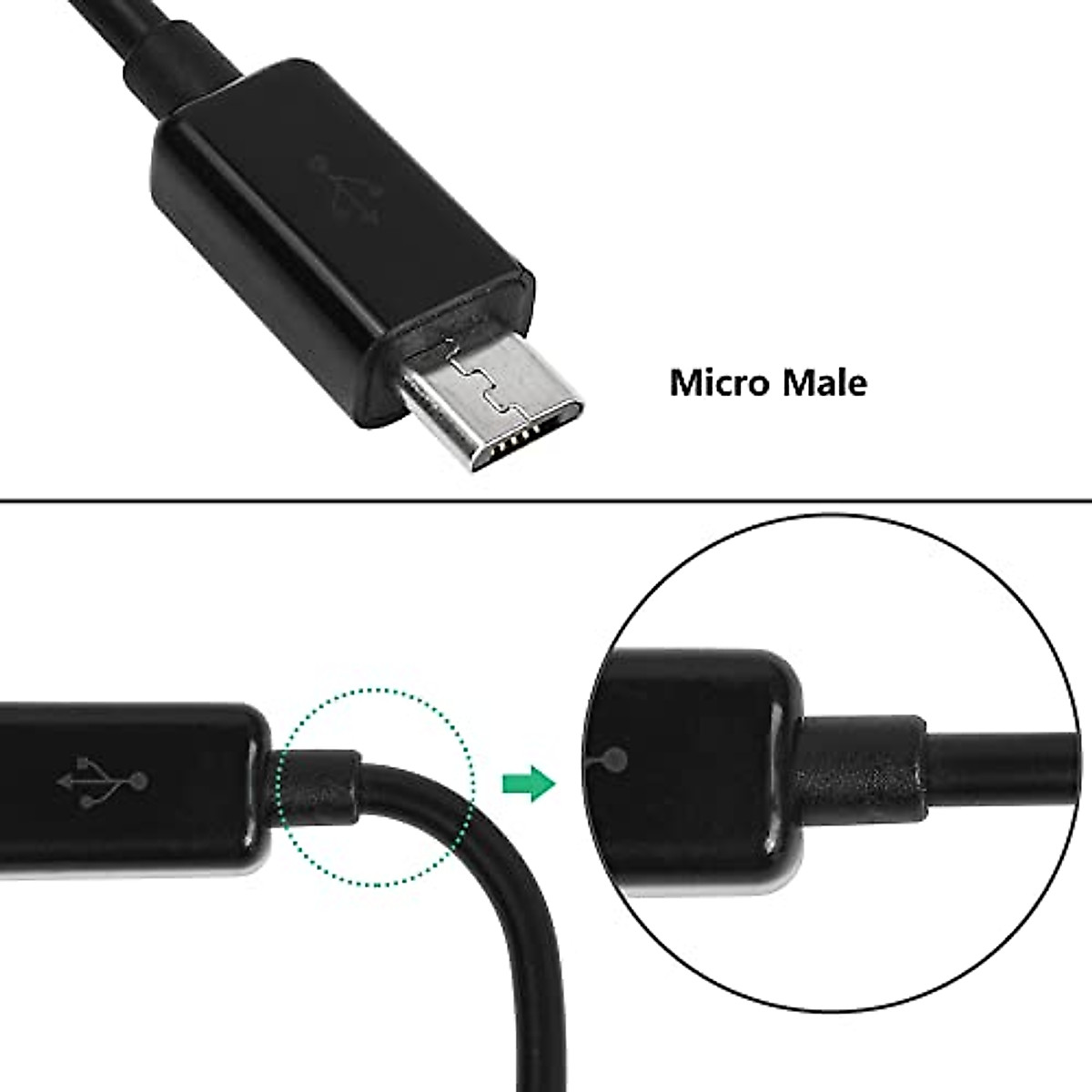 SinLoon Audio Output Cable 2 Pcs Gold Plated TRRS 3.5mm 4 Pole to Micro Male Hi-Fi Stereo Car Aux Cord for S3 i9300 S2 i9100 i9220 (3.5mm 4 Pole)