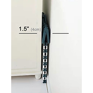 QSYW Folding Step Stool Compact Plastic Foldable Step Stool Holds Up to 300 lbs,12 inches,30cm,Non-Slip(Green) 1PCS