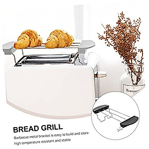 HEMOTON 1 Set Toaster Grill Silicone Baking Pans Pizza Oven Pizza Accessories Blue Toaster 2 Slice Toaster Oven Covers Bread Maker Metal Toast Rack Toast Machine Part Sandwich Rack