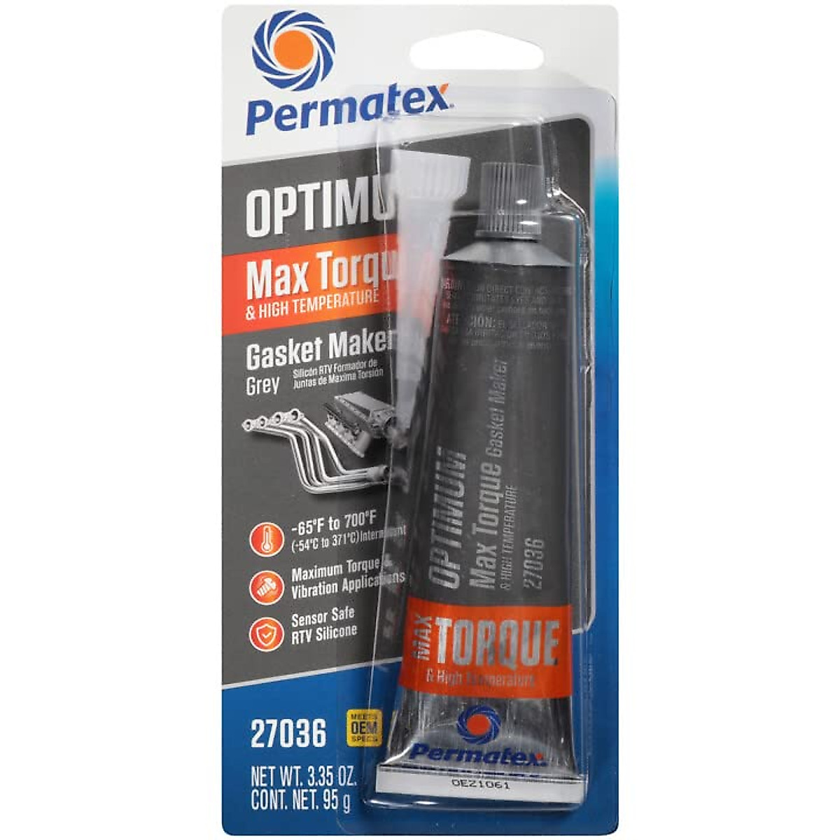Permatex 27036 Grey Optimum Gasket Maker, 3.35 fl. oz