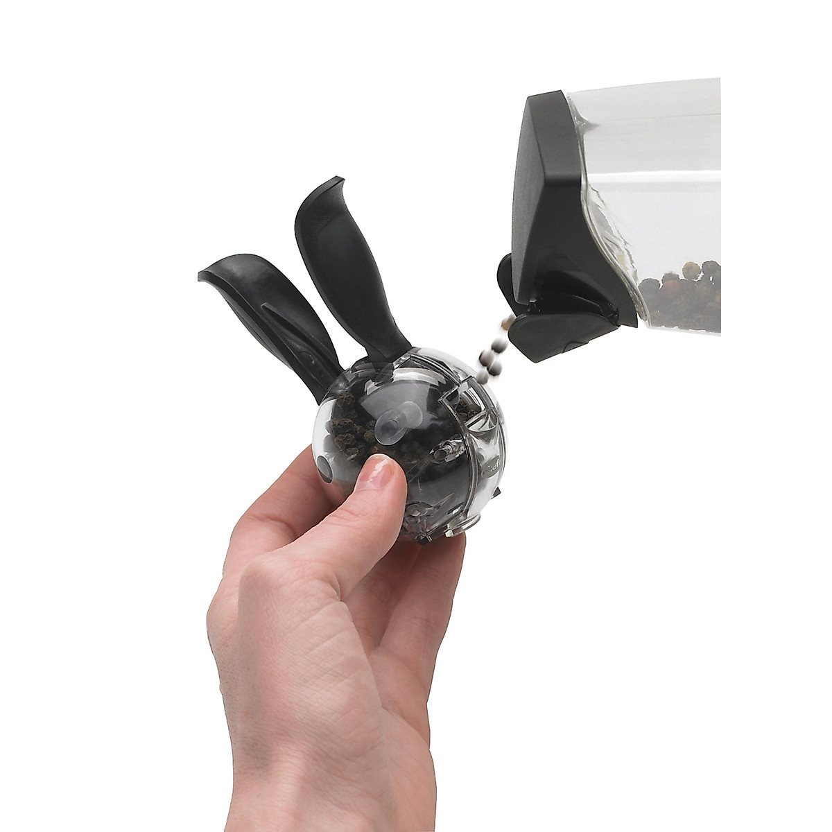 Chef'n Mini Magnetic PepperBall and SaltBall Set (Black),101-033-001