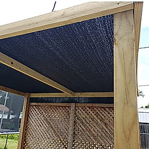 Shade Cloth 90% Sunblock Net 4x12ft 5x25ft 6x20ft 8x25ft 12x12ft Black UV Resistant Shade Cover Net with Grommets for Garden Plants Growing Privacy Screen Chicken Coop (Size : 6ftx25ft)