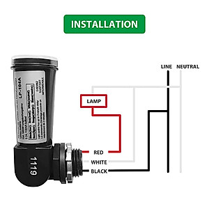 GBAYSA 1 Pack Outdoor Photoelectric Sensor,Dusk to Dawn Swivel Mount Conduit Lighting Control with Photocell,Automatic Adjustable Photo Sensor Switch for Indoor and Outdoor Light