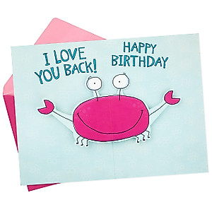 Hallmark Birthday Card for Mom (Pop Up Crab)