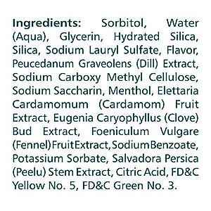 Himalaya Mint Fresh Gel Toothpaste, Fluoride Free to Reduce Plaque & Brighten Teeth, 6.17 oz, 2 Pack