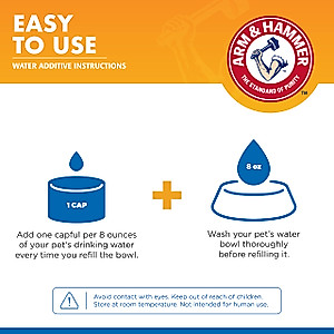 Arm & Hammer for Pets Combo Pack Dog Dental Tartar Control Water Additive and Fresh Breath Vanilla Ginger Enzymatic Toothpaste | Includes 16 Oz Dog Water Additive and 2.5 oz Dog Toothpaste