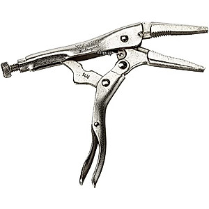 IRWIN VISE-GRIP Original Locking Pliers, Long Nose, 4-Inch (1602L3),Silver,100mm
