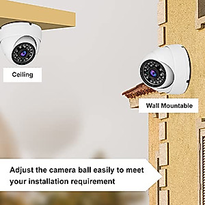 Anpviz Analog CCTV Camera HD 1080P 4-in-1 Security Camera(TVI/AHD/CVI/960H CVBS) Analog Security Camera 2.8-12mm Varifocal Lens 36 IR-LEDs Turret Dome Camera for Day& Night