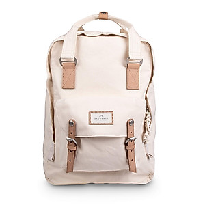 Doughnut Macaroon Organic Cotton Series 18L Travel School Ladies College Girls Lightweight Commuter Casual Daypacks Bag Backpack (Large)