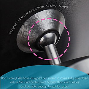 #1 Back Seat Mirror - Baby & Mom Rear View Baby Mirror - Easily Watch Your Precious Child in-Car - Adjustable, Convex and Shatterproof Glass