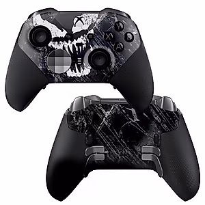 DreamController Vennom X-box Elite Controller Series 2 Limited Edition Custom Elite Series 2 Controller for X-box One/Series X/S. Made with Advanced Hydro-Dip Paint Technology (Not Just a Skin)