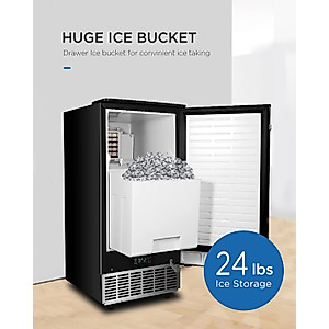 ADT 80lbs Daily untercounter Built in Commercial ice Maker ice Maker Machine freestanding ICE Maker