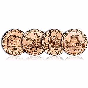 2009 P, D ALL Single Lincoln Cent Coins 2 of each Type 8 Loose Coins Coin Set Uncirculated