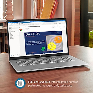 HP Laptops 17 inch Touchscreen 2022| AMD Ryzen 5 5625U| Windows11 Laptop| USB Type-C | Numeric Keypad| Wi-Fi Wireless-AC | Camera | HDMI| Lightweight| with HDMI Cable (32GB RAM | 1TB PCIe SSD)