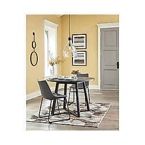 Signature Design by Ashley Centiar Dining Room Table, Gray/Black
