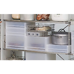 MUJI B3S7029 Storage Case, ys/m, White/Grey