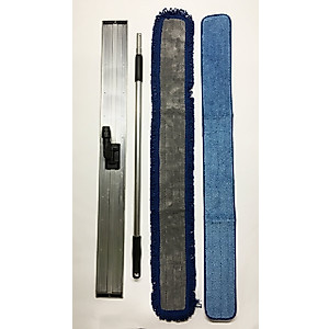 48 inch Professional Commercial Microfiber Floor Mop with 2 Premium Microfiber Mop Pads