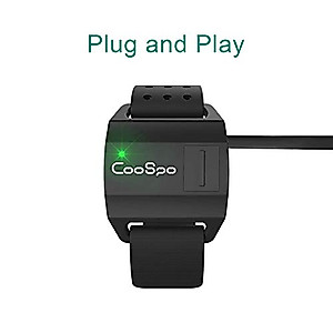 CooSpo Replacement USB Charger Charging Cable for Heart Rate Monitor Armband HW706 / HW807 /HW702