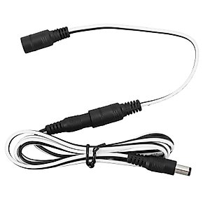 Solar Panel Extension Cable, High Safety Factor Plug and Play DC Extension Connector Cable for LED Lights (1m / 3.3ft)