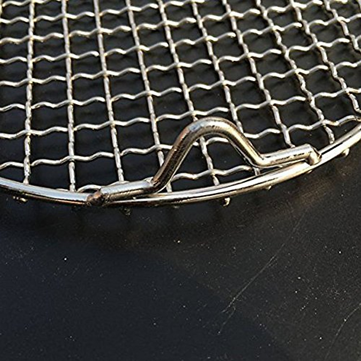 Fivebop Round Cooling Rack Stainless Steel Cross Wire Barbecue Grill Net Racks with 3 Legs for Cooking Baking Steaming (8.25 inches)
