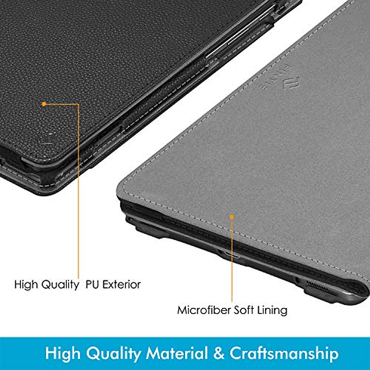 Fintie Keyboard Case for Samsung Galaxy Tab S6 10.5" 2019 (Model SM-T860/T865/T867), [Patented S Pen Slot Design] Folio Stand Cover with Removable Wireless Bluetooth Keyboard, Black