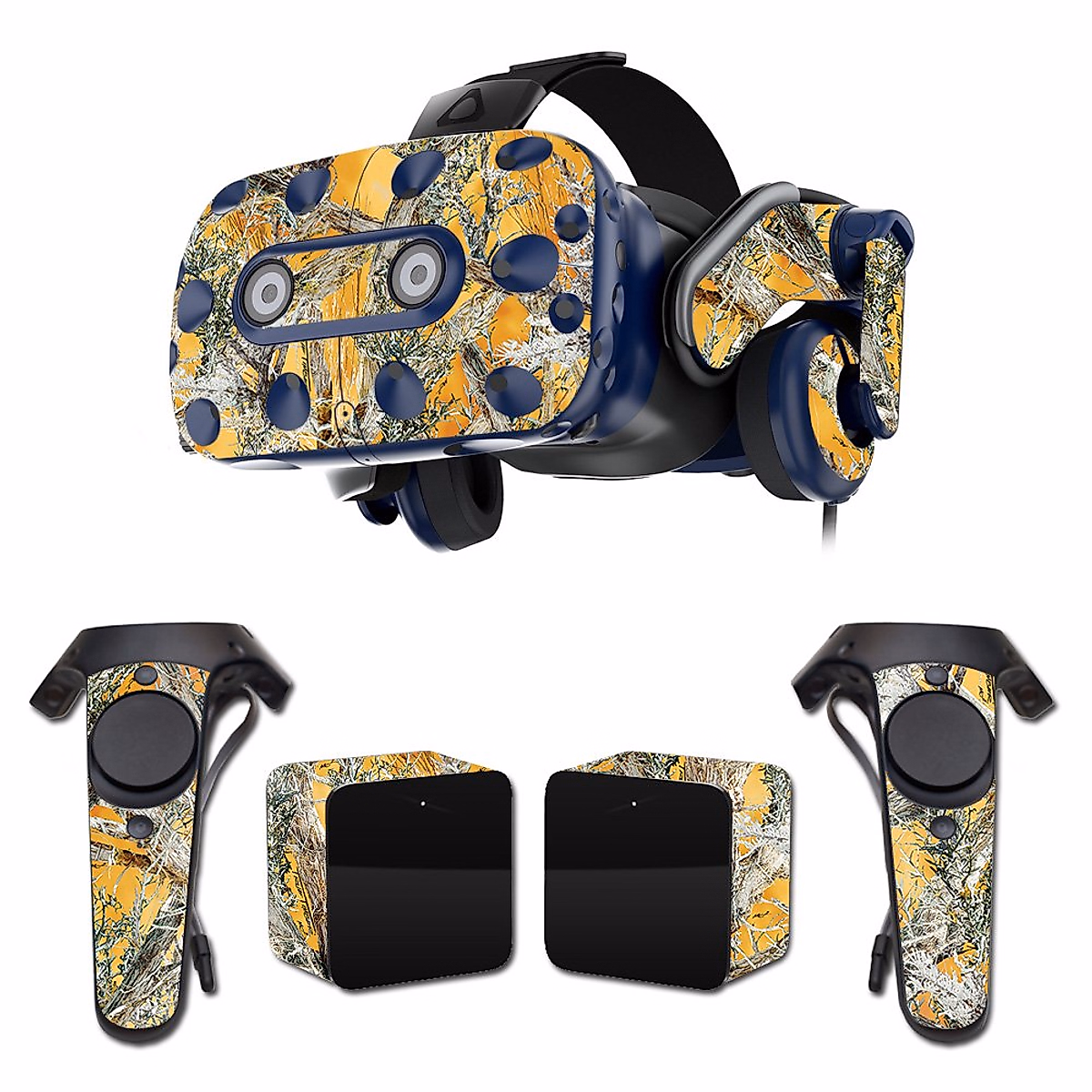 MightySkins Skin Compatible with HTC Vive Pro VR Headset - Mc2 Blaze | Protective, Durable, and Unique Vinyl Decal wrap Cover | Easy to Apply, Remove, and Change Styles | Made in The USA
