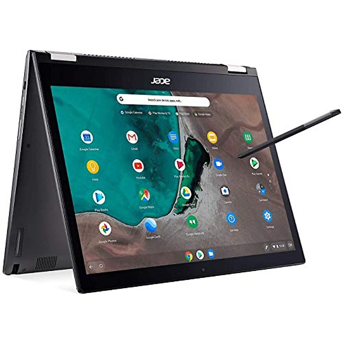 Acer Chromebook Spin 13 CP713-1WN-53NF 2-in-1 Convertible, 8th Gen Intel Core i5-8250U, 13.5" 2K Resolution Touchscreen, 8GB LPDDR3, 128GB eMMC, Backlit Keyboard, Aluminum Chassis,Steel Gray