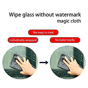 zipelo 2PCS Thickened Magic Cleaning Cloth, 15.7"x19.7" Reusable Glass Cleaning Rags, Microfiber Magic Lint Free Cloth, All-Purpose Streak Free Towels for Kitchens Glass Cars Windows Mirror Door