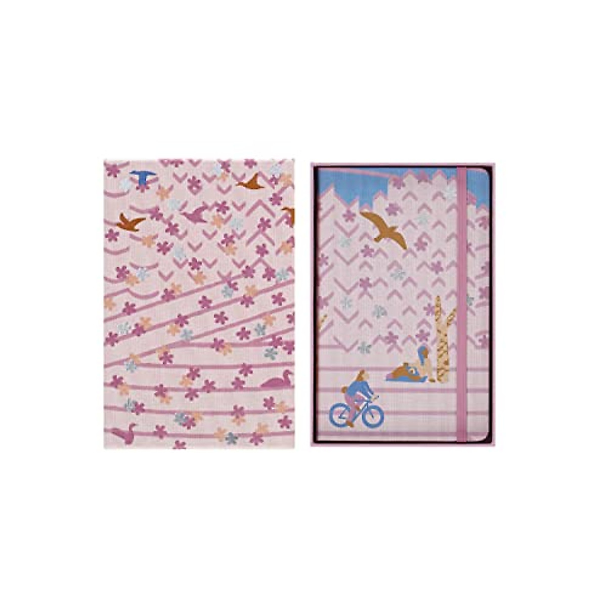 Moleskine Limited Edition Sakura Notebook, Hard Cover, Large (5" x 8.25"), Ruled/Lined & Plain/Blank, Bundle Collector's Box