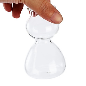 MANMAOHE 4oz Absinthe Glasses set of 2 Double Bubble Layered Shot Glasses Creative Cocktail Glasses Whiskey Glasses Small Clear Glass Wine Glasses for Party Home Bar Decor