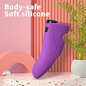 Finger Dildo Couples Sex Toys, Couples Bullet Vibrator, Sexual Pleasure Tools for Women, Waterproof G spot Clitoris Nipple Mini Vibrator, Rechargeable Silicone Finger Stimulator with 9 Vibration Modes