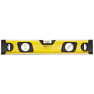 Amazon Basics 16-Inch Heavy Duty Shock Resistant Aluminum Alloy Magnetic Spirit Level