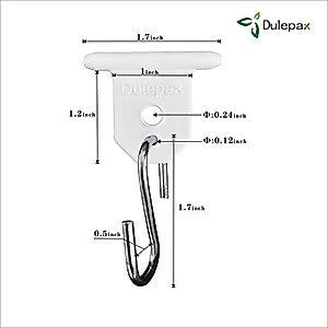 RV Awning Hooks, RV Awning Light Clips for Christmas Camping Awning Lights Decor, Hang Clothes,Hang Plants and More.Easily Slide Into RV Awning Roller Bar Channel (12 PCS)