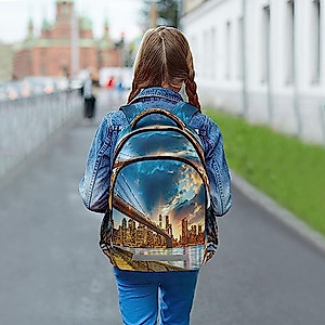 ALAZA Manhattan New York City Backpack for Students Boys Girls School Bag Travel Daypack