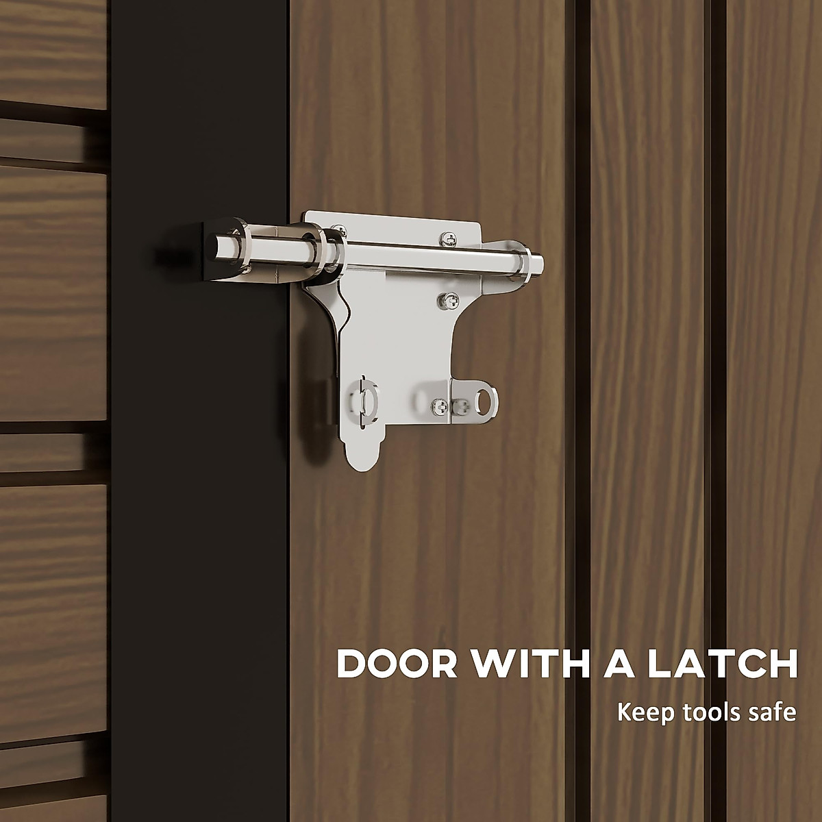 Outsunny 6' x 4' Metal Outdoor Storage Shed, Garden Tool Shed with Ventilation Slots for Backyard, Patio, Lawn, Oak Colored